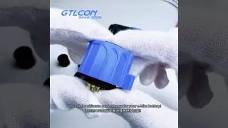 2+1+5 waterproof connector with self-locking feature