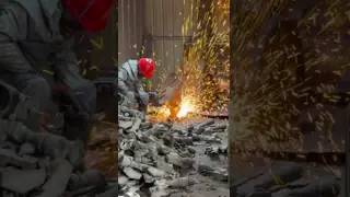 The process of bucket tooth