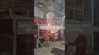 Industrial Induction Melting Furnace: Efficient Molten Iron Pouring Process