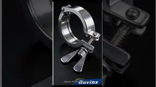 04/316L Stainless Steel Hygienic Clamp with Ultra-Smooth Polished Inner Groove and Tool-Free Quick I