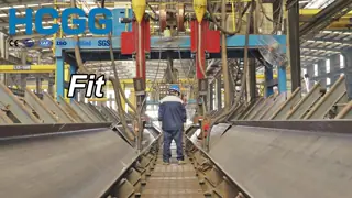 Steel structure product processing flow
