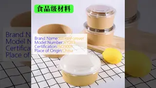 Leak Proof Kraft Bowls Microwave Safe Takeout
