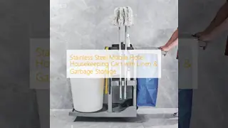 Foldable Hotel Linen Cart Quiet Wheels