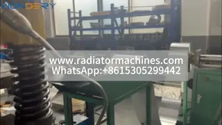 High-Efficiency Fin Stamping Machine – Offset Aluminum Heat Exchanger Fin Making Machine in Action