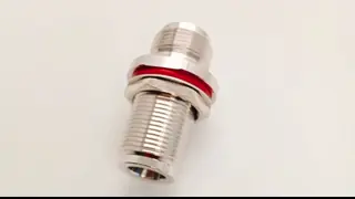 N female to female bulkhead adapter with waterproof sealing ring