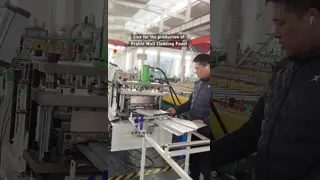 Profiled wall panel roll forming line