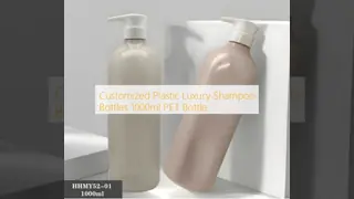 Custom 1000ml PET Shampoo Bottles With Pump