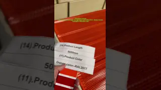 Export 5050mm Length Orange Color (RAL2017) Safety Screen Package in wooden case