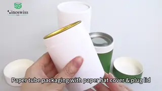 Eco-friendly coffee paper can packaging