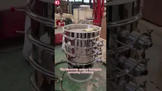 Ultrasonic Vibrating Screen Separator Fine Sieving
