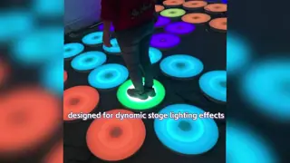Large LED Dance Floor Tiles Outdoor & Indoor | Step Activated Light-Up Interactive Floor