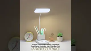 Multiple Brightness Levels Chargeable Desk Lamp Including Usb Charging Port