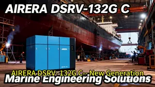 AIRERA DSRV-132G C 132kW Permanent Magnet Variable Speed Screw Air Compressor Industrial Energy Savi
