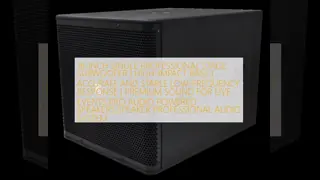 Dual 15 Inch Pro Stage Speaker Powerful Sound