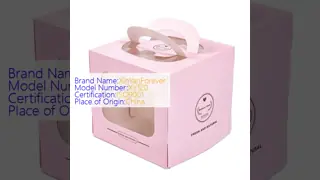 Transparent Cake Box with Handle