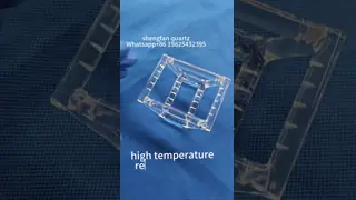 Factory-made high-temperature-resistant fused quartz glass boat