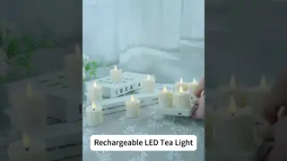 Safe Flameless LED Candles Rechargeable Remote Control