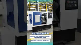46-type turret lathe #cncmill #cnc #machine #factory #factoryproducts #cncsoftware #manufacturing