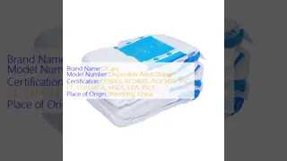 Adult Diaper Pull Up Custom Logo Elastic Waistband