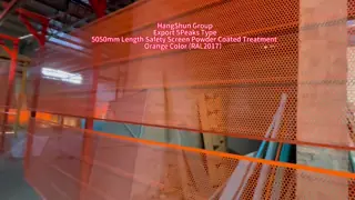 Export 5Peaks Type 5050mm Length Safety Screen Powder Coated Orange Color (RAL2017)