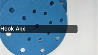 5 Inch High Density Blue Zirconia Alumina Flocked Sanding Disc Durable