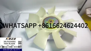 JCB 30/925695 FAN BLADE 8H 9B FOR JS215 JS220 INDIA EXCAVATOR FITS CUMMIN S 6BT5.9 ENGINE