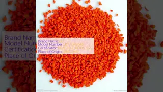 Eco Friendly EPDM Rubber Granules Orange Playground Mulch