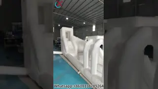 Elegant White Wedding Bubble Ball Pit with Slide