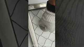 Real time shooting of stainless steel rope net