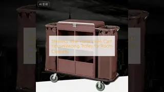 Hotel Room Service Cart with Lid