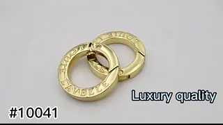 Gold Plating Zinc Alloy Spring O Ring