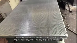 HigQuality Perforated Mesh Flat Surface, Uniform Holes