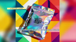 Holographic Stand Up Pouch Custom Printing