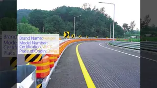 Highway Safety Roller Barrier Prevents Accidents