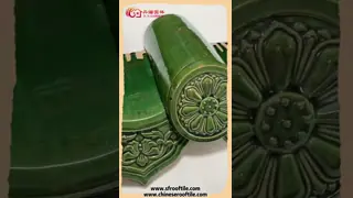 Chinese Style Jade Green Glazed Roof Tiles-The artwork on the roof