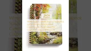 Custom Journal Notebook White Pages Spiral Binding