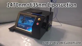 Surgery Laser for Cellulite Removal 1470nm 980nm Fiber Optic Diode Laser Liposuction Machine