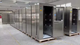 Smart Access Sliding Door Air Shower with Face Recognition