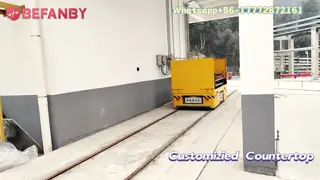 Customized Battrey Rail Transfer Trolley,0.4T Transfer Cart With Protective Frame