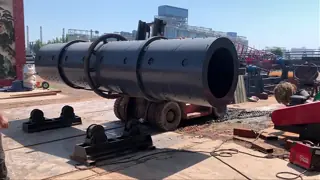 Continuous Fertilizer Dryer Granulator Chicken Manure Drying Machine Adjustable