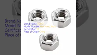 Stainless Steel Hex Nuts Metric Coarse Fine