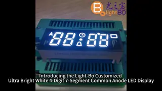 Customized Ultra Bright White 4-Digit 7-Segment Common Anode LED Display