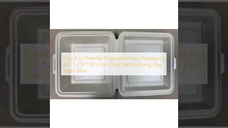 Eco Food Tray Dual Section Long