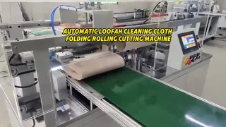 Towel Gourd Rag Automatic Folding Rewinding Machine