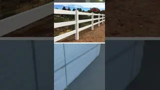 Durable White Vinyl Horse Fence Eco Friendly