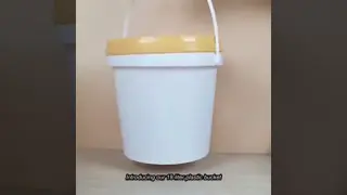 18L Durable Plastic Paint Bucket With Lid