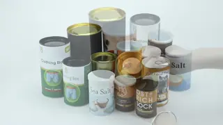 Cylindrical Paper Cans Packaging for Nuts and Other Canned Food