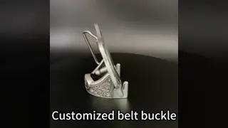 Custom Zinc Alloy Belt Buckle with Eco-friendly Finish and Personalized Logo for Men and Women