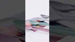 Factory Food Grade Silicone Tableware Set, Reusable Silicone Spoons and Chopsticks, Wholesale OEM OD