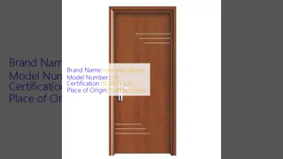Waterproof WPC Doors For Modern Homes